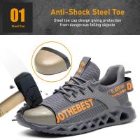 China Fabric Uppe Comfortable Safety Shoes Anti Slip Rubber Shoes Lightweight for sale