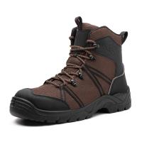 China Breathable Steel Toe Work Boots Anti Slip / Anti Puncture Impact Resistant Boots for sale