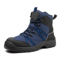 China Breathable Steel Toe Work Boots Anti Slip / Anti Puncture Impact Resistant Boots for sale