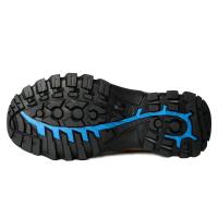 China Nubuck Leather Security Work Boots Non Slip Rubber Sole Shoes Yellow for sale