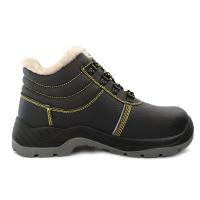 China Genuine Leather Winter Safety Shoes Waterproof Warm Work Boots Mens for sale