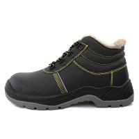 China Genuine Leather Winter Safety Shoes Waterproof Warm Work Boots Mens for sale