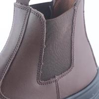 China Smooth Leather Chelsea Safety Shoes  S3 Waterproof Slip Resistant Steel Toe Boots for sale