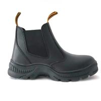 China Waterproof Oil Resistant Work Boots , Black Chelsea Steel Toe Work Boots for sale