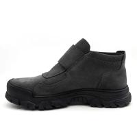China Suede Leather Non Lace Up Shoes Industrial Steel Toe Welding Shoes Anti Impact for sale