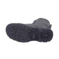 China Black Leather Firefighter Boots Heat Insulation Firefighter Boots Steel Toe Reflect Stripe for sale