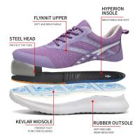 China Steel Toe Womens Safety Work Shoes Lightweight Breathable Shoes 6kv Insulation for sale