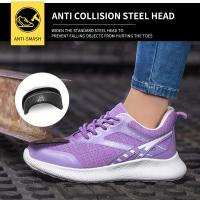 China Steel Toe Womens Safety Work Shoes Lightweight Breathable Shoes 6kv Insulation for sale