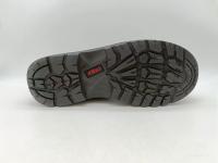 China Anti Puncture Winter High Top Shoes Black Leather Slip Resistant Shoes Durable for sale