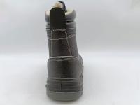 China Brown Winter Safety Shoes Slip Resistant Steel Toe Insulated Work Boots for sale