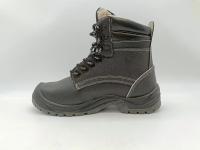 China Brown Winter Safety Shoes Slip Resistant Steel Toe Insulated Work Boots for sale
