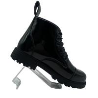 China Custom Leather Motorcycle Boots Breathable Round Toe Boots For Men for sale