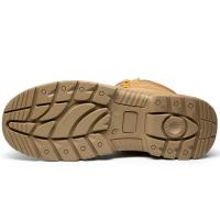 China Yellow Style Martin Boots Slip Resistant / Wear Resistant Cowhide Work Boots for sale