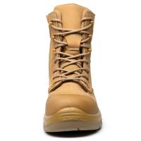 China Yellow Style Martin Boots Slip Resistant / Wear Resistant Cowhide Work Boots for sale