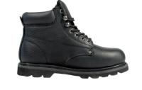 China Black Cowhide Boots Oil Resistant Goodyear Welted Work Boots Unisex for sale