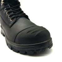 China Mid Top Style Martin Boots Anti Impact / Anti Puncture TPU Toe Cap Boots Black for sale