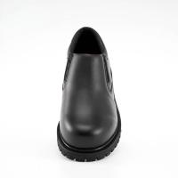 China Goodyear Welted Chef Shoes Black Full Grain Leather Slip Resistant Work Shoes for sale