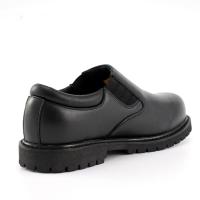 China Goodyear Welted Chef Shoes Black Full Grain Leather Slip Resistant Work Shoes for sale
