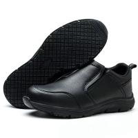 China Durable Comfortable Safety Footwear Black Slip Resistant Chef Shoes Anti Puncture for sale