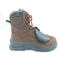 China Men Work Safety Boots High Top Outdoor Hiking Shoes with Steel Toe for Protection for sale