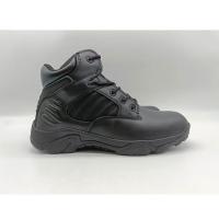 China Mens Outdoor Hiking Boots Breathable Mid Top Work Shoes With Side Zipper for sale