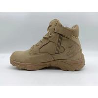 China Mens Suede Work Boots Brown Lightweight Desert Hiking Boots Outdoor for sale