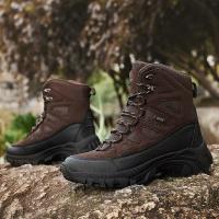China Durable Military Tactical Boots Brown Hiking Combat Boots Breathable for sale
