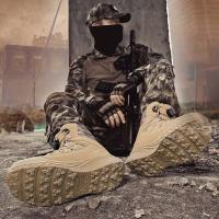 China Steel Toe Tactical Military Boots Unisex Waterproof Desert Boots For Hiking Outdoor Exploration for sale