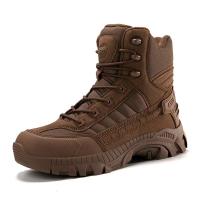 China Non Slip Combat Boots Durable Hiking Military Boots Yellow For Rescue for sale