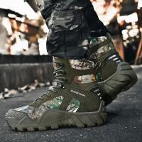 China Breathable Tactical Boots Mid Top Special Forces Hiking Boots Large Size for sale