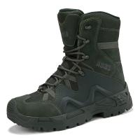 China Mens Tactical Work Boots Black Yellow Hiking Camping Boots for sale