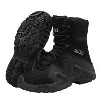 China Mens Tactical Work Boots Black Yellow Hiking Camping Boots for sale