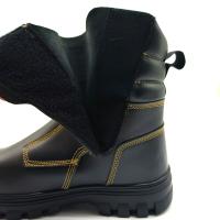 China Genuine Leather Forest Firefighter Boots Waterproof Soft Rubber Sole Boots Unisex for sale