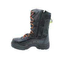 China Unisex Firefighting Leather Boots Anti Impact / Anti Puncture Forest Fire Boots for sale