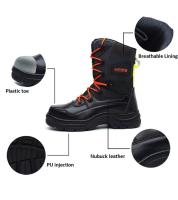 China Waterproof Firefighter Rescue Boots Anti Puncture Oil Resistant Safety Boots for sale