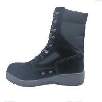 China Black High Top Desert Tactical Shoes Suede Breathable Outdoor Hiking Boots for sale