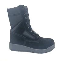 China Black High Top Desert Tactical Shoes Suede Breathable Outdoor Hiking Boots for sale