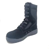 China Black High Top Desert Tactical Shoes Suede Breathable Outdoor Hiking Boots for sale