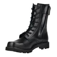 China Genuine Leather Military Boots In Black And Durable Design for sale