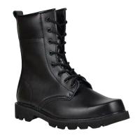 China Genuine Leather Military Boots In Black And Durable Design for sale