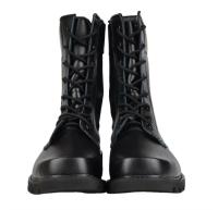China Genuine Leather Military Boots In Black And Durable Design for sale