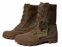 China Custom Durable Tactical Combat Jungle Beige Shoes Desert Khaki Rubber Boots for sale