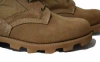 China Custom Durable Tactical Combat Jungle Beige Shoes Desert Khaki Rubber Boots for sale