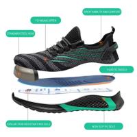 China Lightweight Construction Footwear Sneaker Work Men Boots Safety Women Shoes for sale