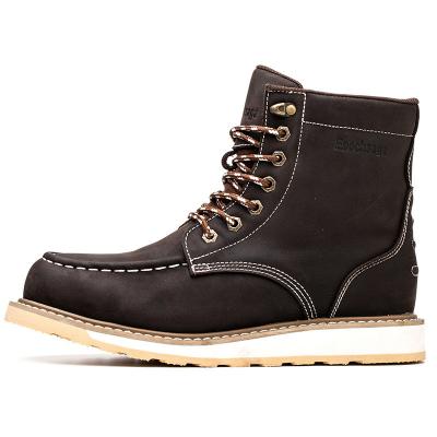 China Wholesale Nubuck Leather Goodyear Welt Engineer Rubber Steel Toe for sale