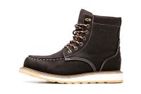 China Wholesale Nubuck Leather Goodyear Welt Engineer Rubber Steel Toe for sale