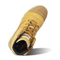China Nubuck Leather Zip Side Lace Up Anti Slip TPU Outsole Steel Toe Hiking Boots for sale