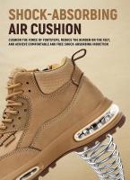 China Air-cushion Sole Safety Work Boots In Khaki Oxford Fabric For Maximum Protection for sale