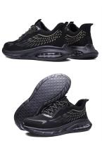 China Industrial Work Flyknit Safety Shoes With Air-cushioned Sole And Kevlar Midsole for sale