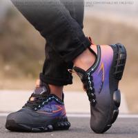 China Flying Weave Work Air Cushion Sole Industrial Safety Shoes for sale